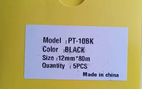 Pt-10bk Puty Ferrule Ribbon | Uday udyog Electronics Private Limited